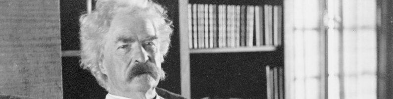 Mark Twain, one of the founders of American literature
